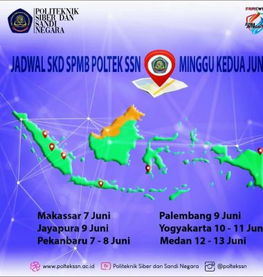 Jadwal SKD SPMB Poltek SSN Minggu ke 2 - Politeknik Siber dan Sandi Negara