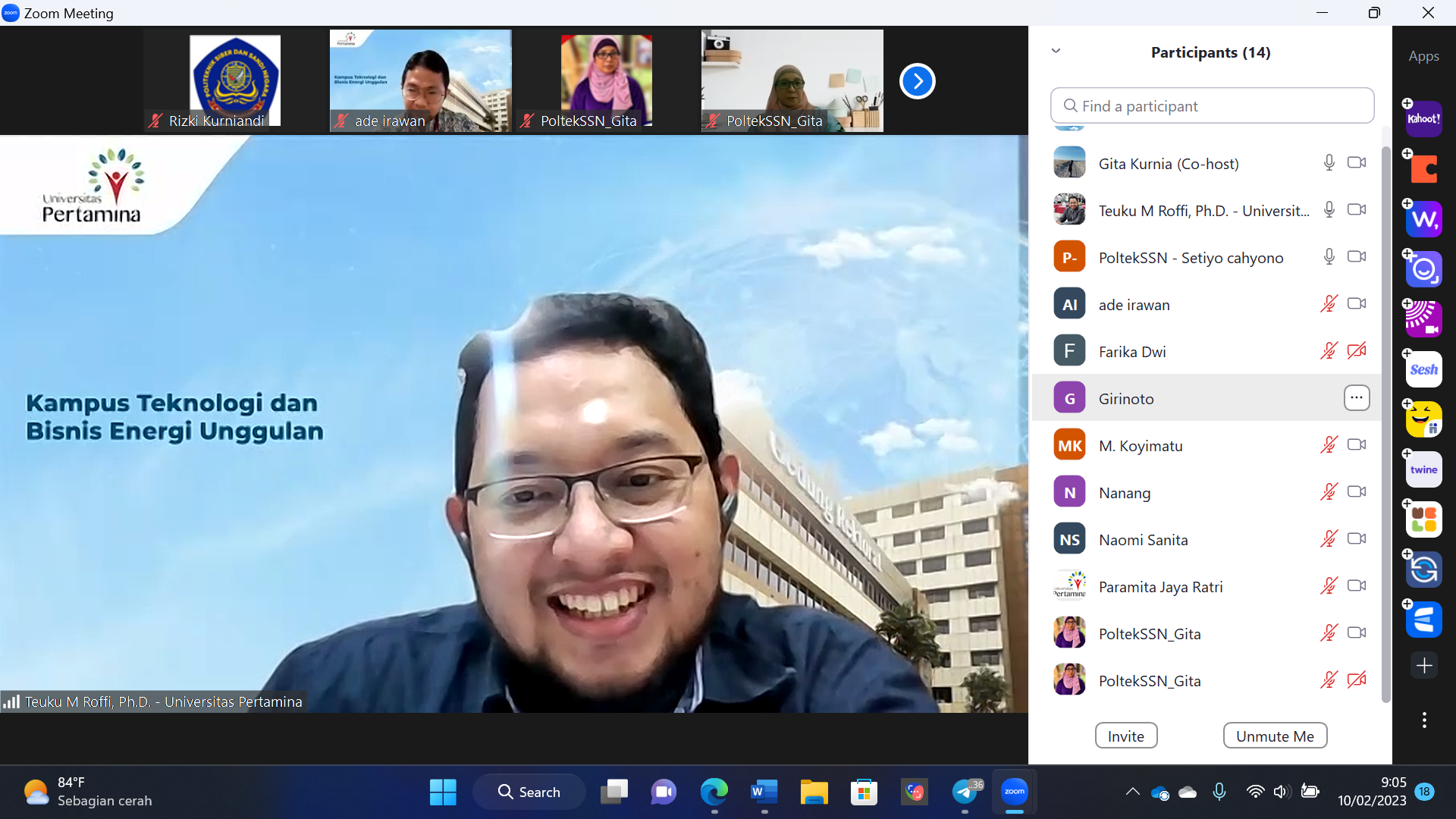 Inisiasi Kerja Sama Poltek SSN dan Universitas Pertamina - Politeknik ...